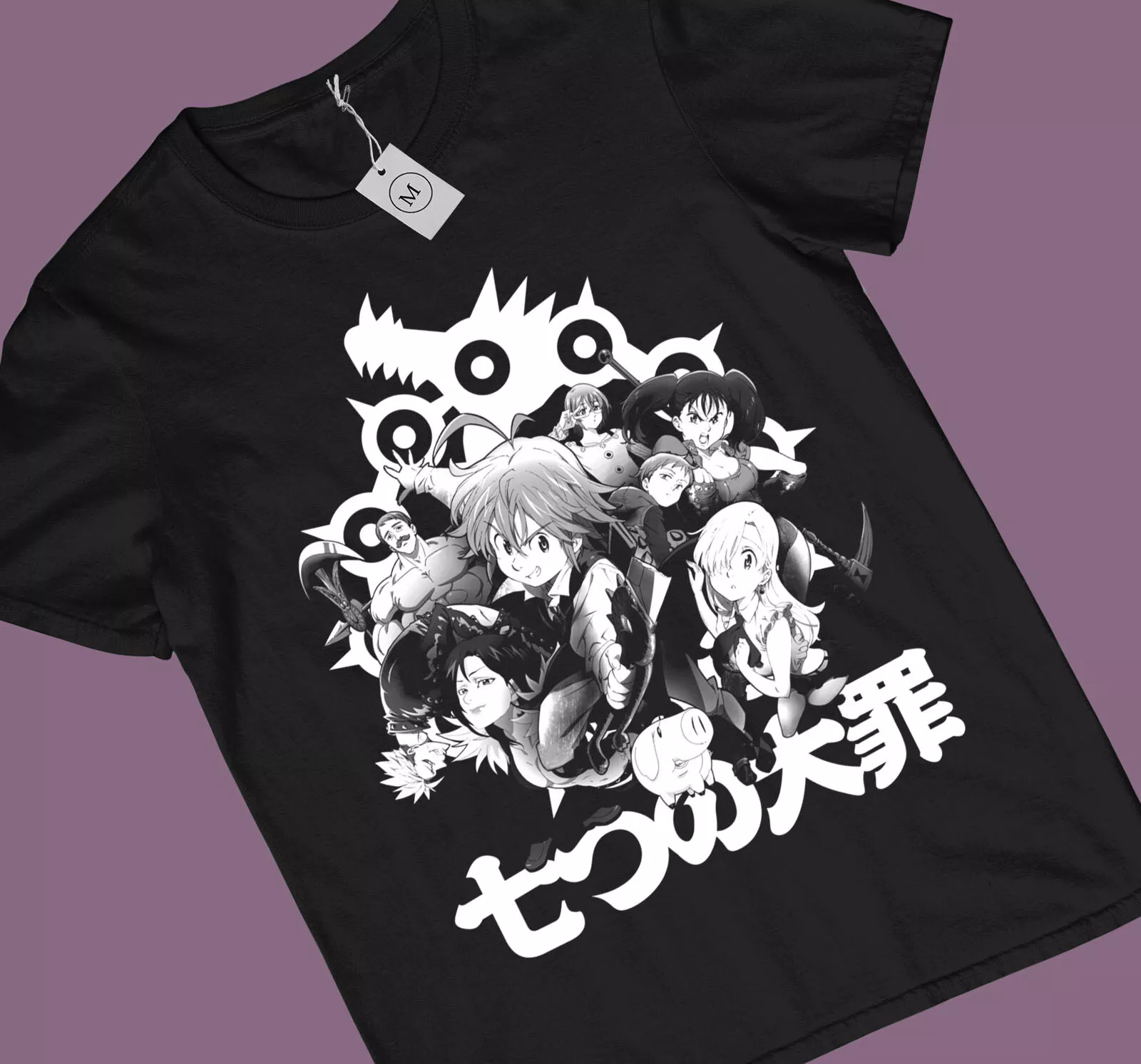 seven deadly sins T-shirt nanatsu no taizai,ban, diane, king, escanor ...