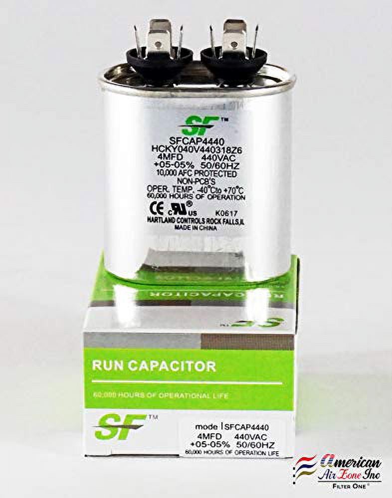 sf run capacitor - 4 mfd - 370/440 volts - pack of 1 - motor run ...