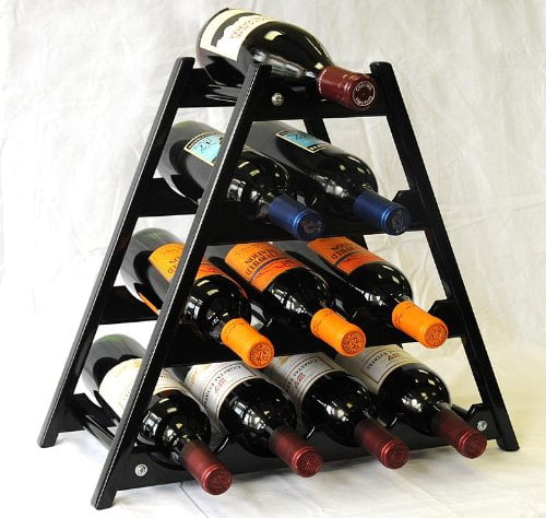 sfDisplay.com, Factory Direct Display Cases Wine Rack Wood -10 Bottles ...