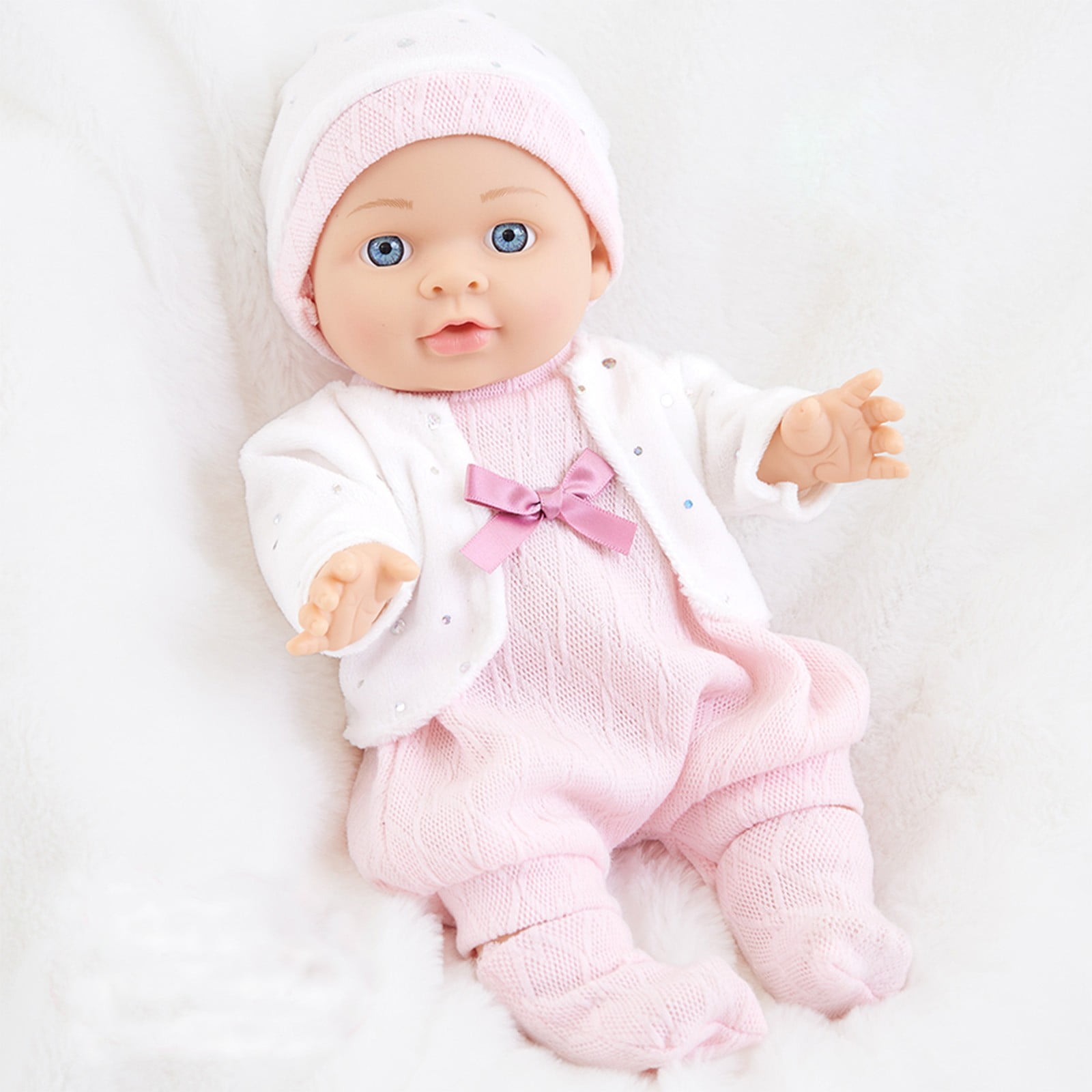 sgeqmo 12 Inch Baby Doll Pink - Dolls with clothing (As shown in the ...
