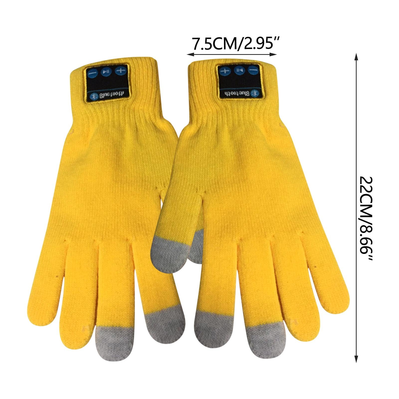 sgeqmo Outdoor Bluetooth Gloves Warm Screen Gloves Can Listen To The ...