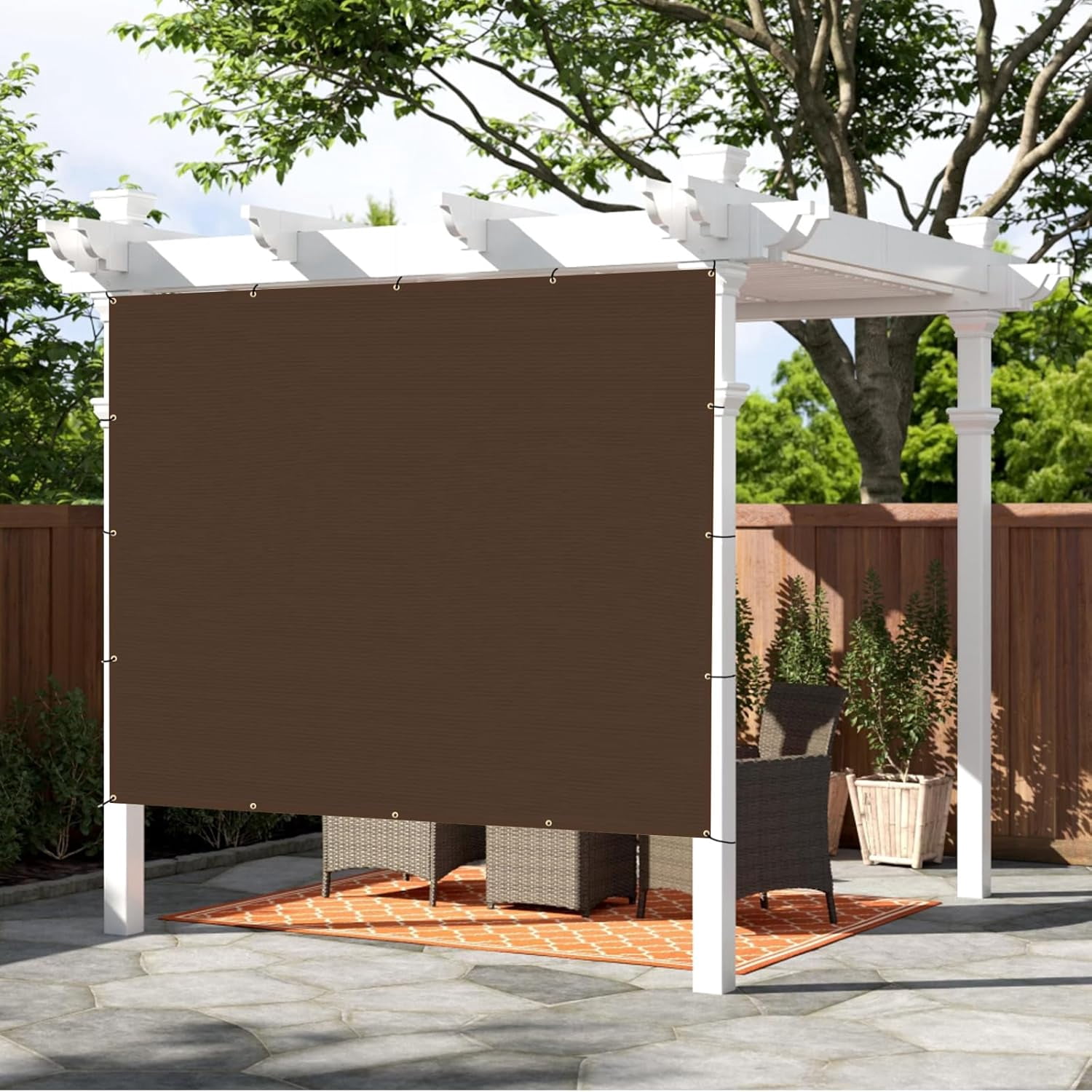 **shade cloth custom size 7x8 ft sun shade screen fabric shade cover ...