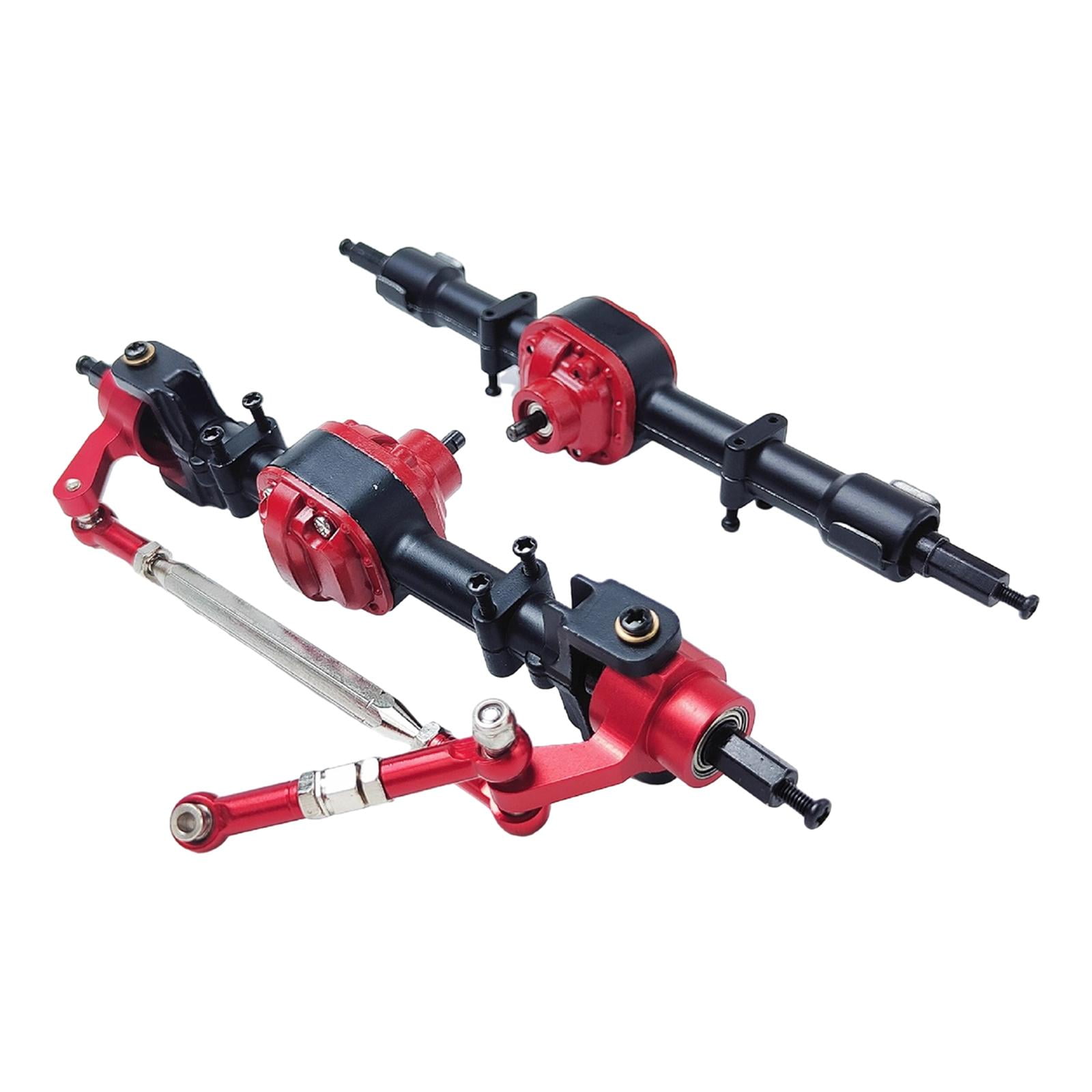 shamjina 1/12 Front and Rear Axle Set Alloy Repair Part RC Car Axles ...