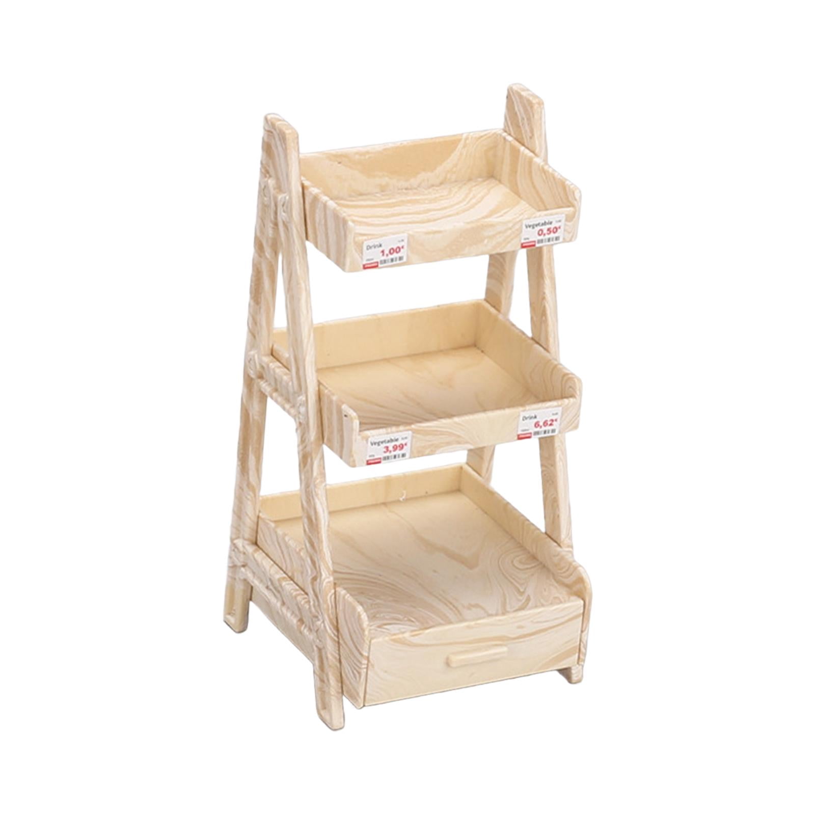 shamjina 1/12 Miniature Plant Stand 3 Tier Shelf for Dollhouse Micro ...