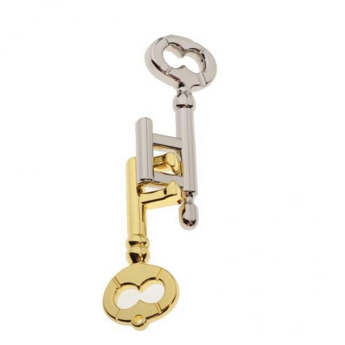 shamjina 2xZinc Alloy Interlock Keys Puzzles Brain Teaser Educational ...