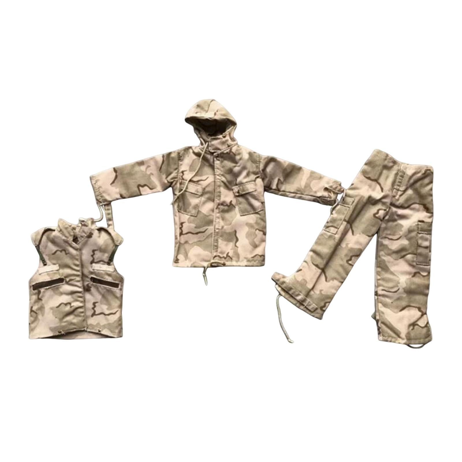 shamjina 3 Pieces 1/6 Scale Men Figure Uniform Full Set for 12" Dress ...