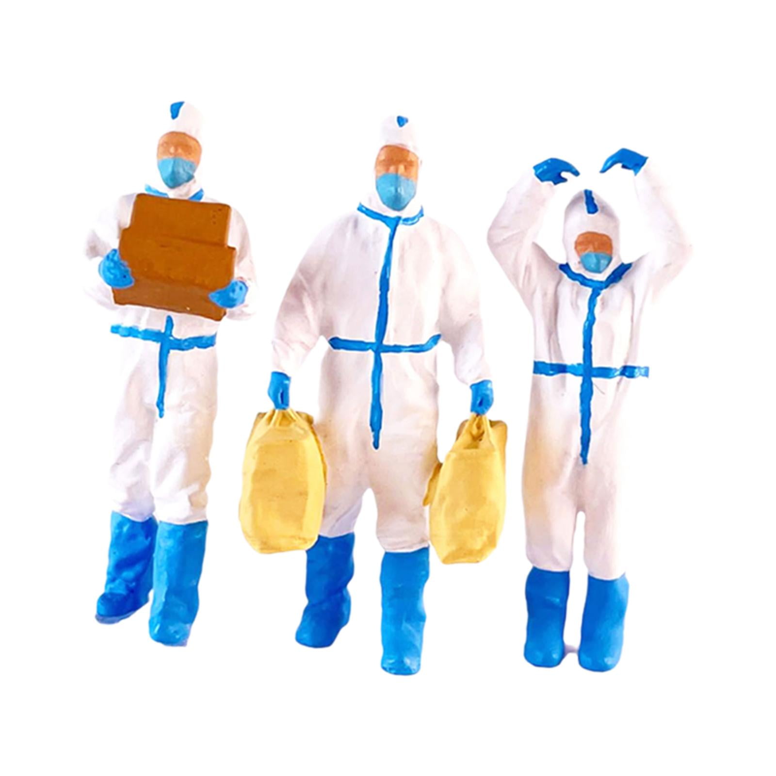 shamjina 3x 1:64 Scale Tiny Doctor Figures Layout S Gauge Miniature ...