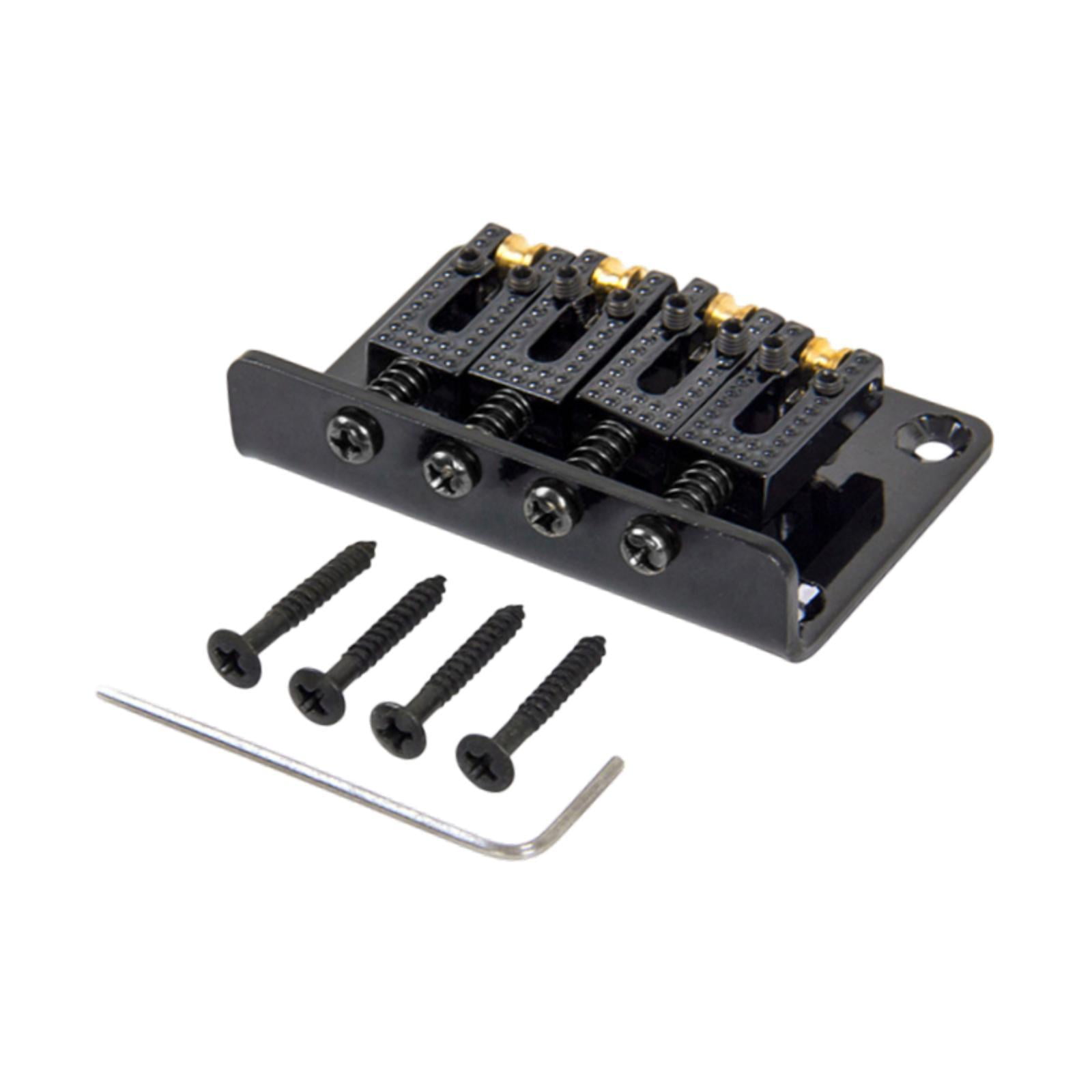 shamjina 4 String Bridge Box Bridge Fixed Guitar Bridge for 4 Strings ...