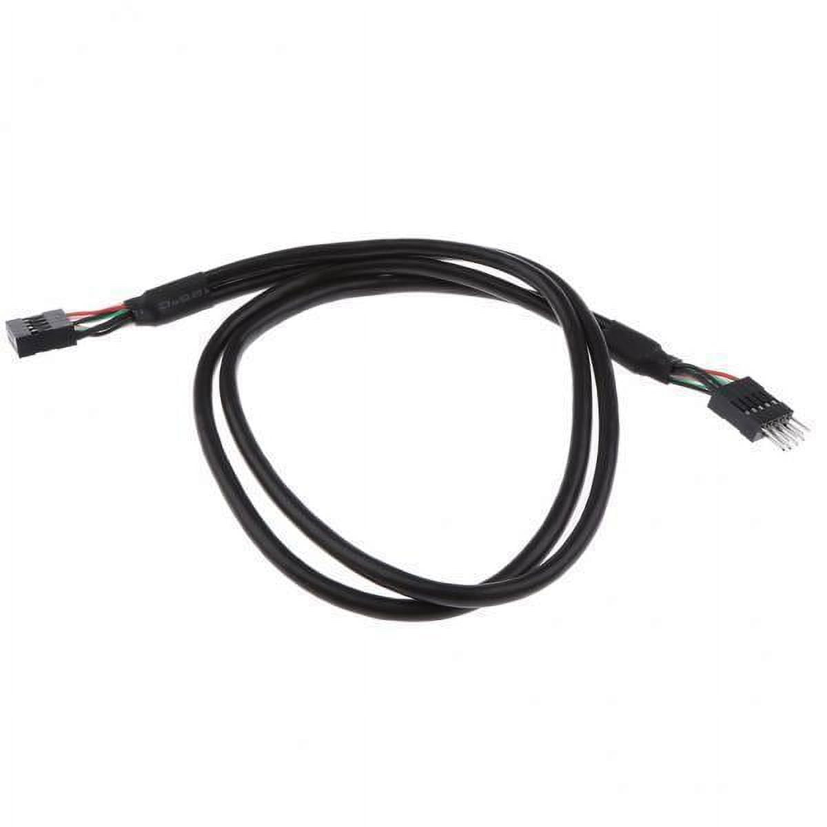 shamjina 4xUSB 2.0 9-pin Male to 9-pin Female USB Extension Cable Lead ...