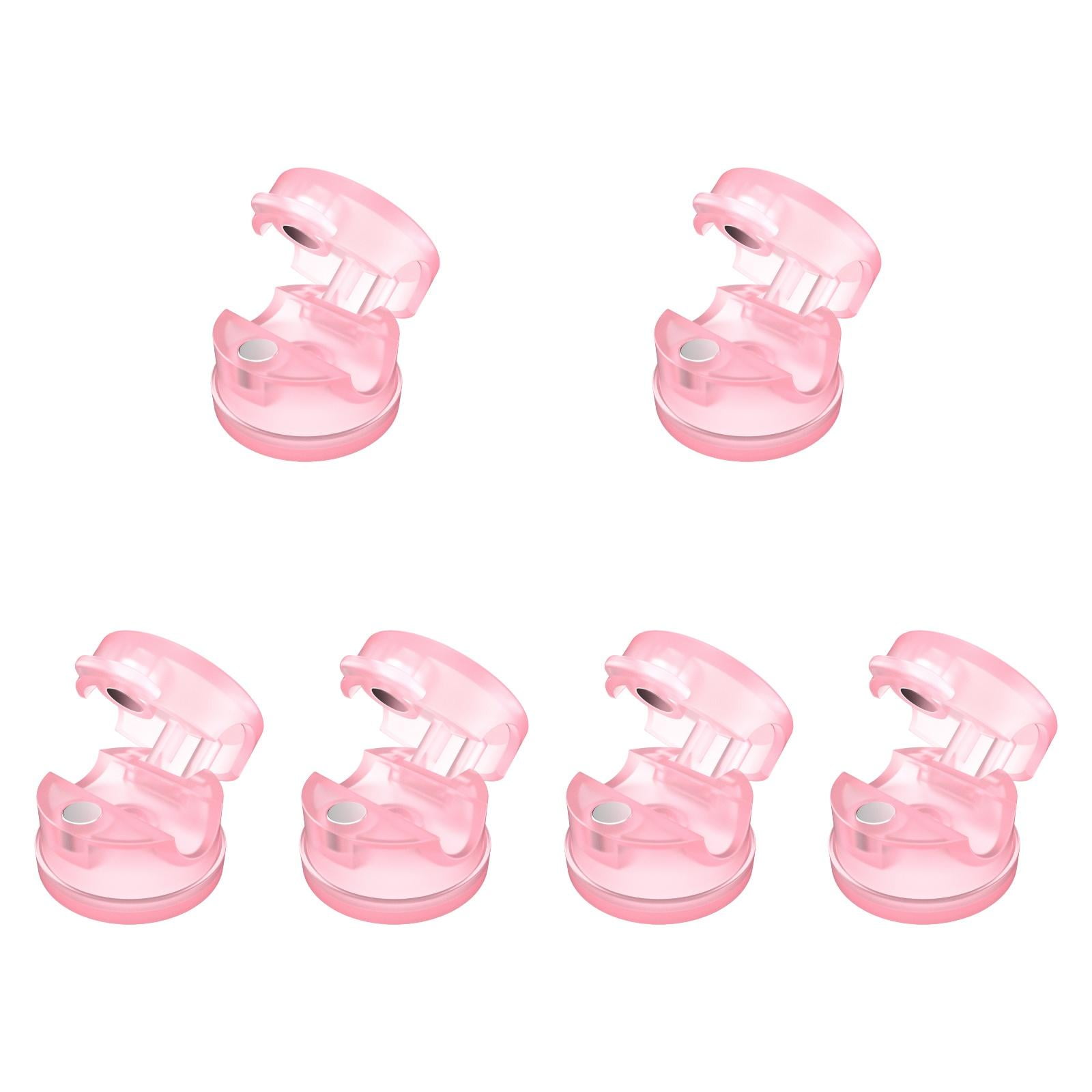 shamjina 6Pcs Cable Management Clips Desktop 360° Rotation for Home NightStand Office Pink ...