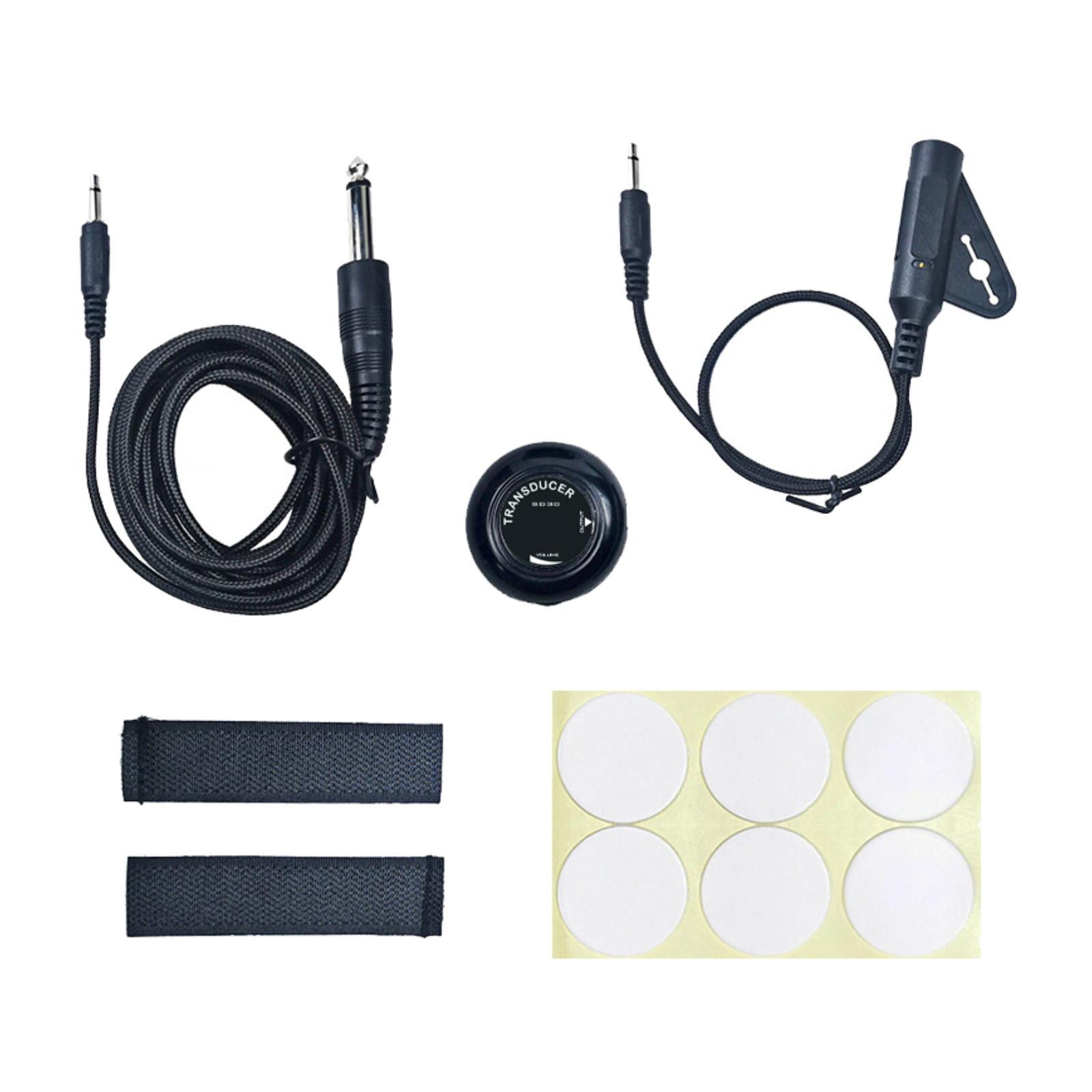 shamjina Acoustic Guitar Piezo Microphone Pickup with Cable for ...