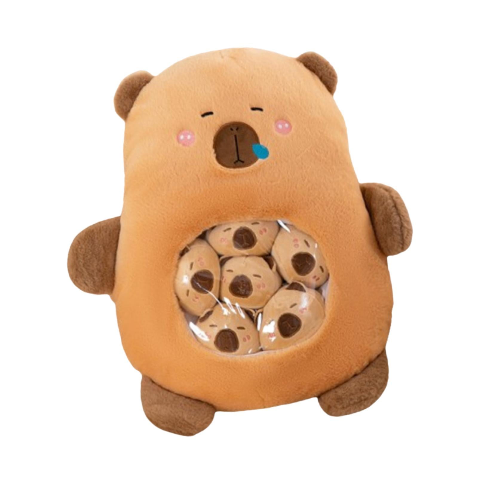 shamjina Capybara Plush Toy Animal Snack Pillow Huggable Room Decor ...