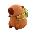 shamjina Capybara Plush Toy with Turtle Backpack Plush Capybara Doll ...