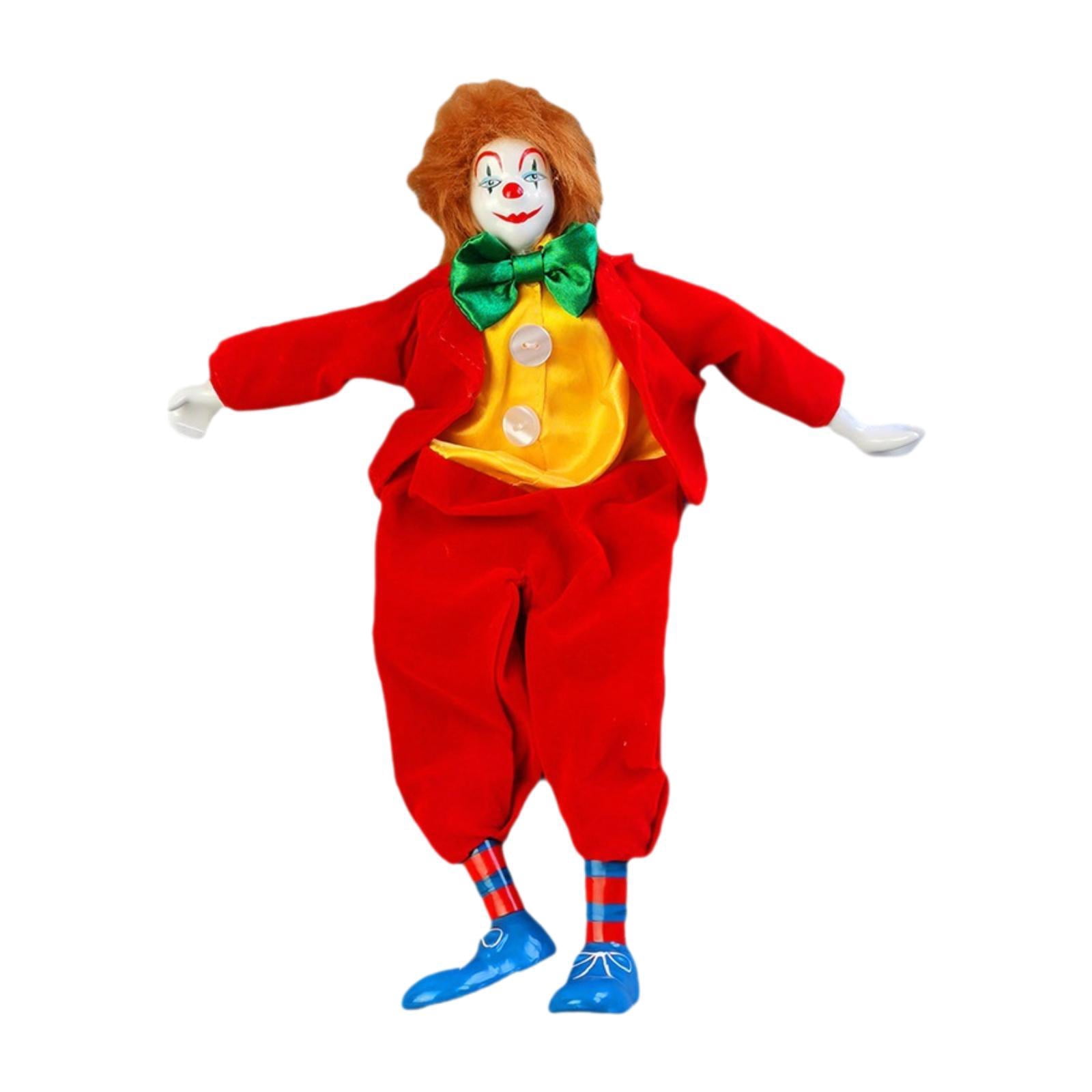 shamjina Clown Doll Arts Crafts Gifts Dolls Model Toy for Desktop ...