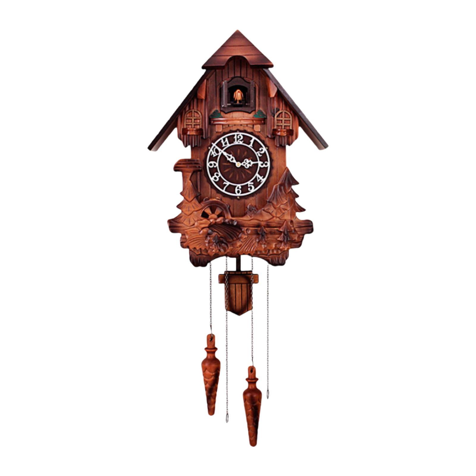 shamjina Cuckoo Clock Decorative Cuckoo Bird Sounds Hourly for ...