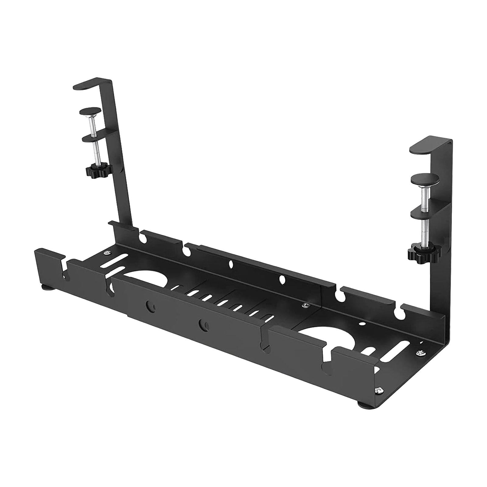 shamjina Desk Cable Management Tray No Drill Cable Rack Hollow ...
