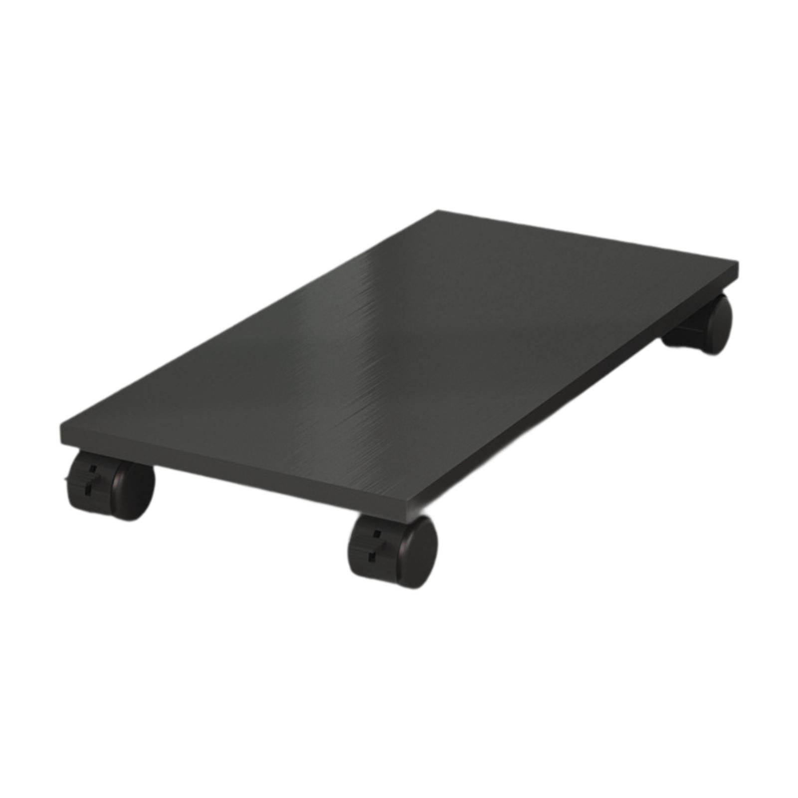 shamjina Desktop CPU Wooden Rolling Stand Mobile Computer Stand for ...