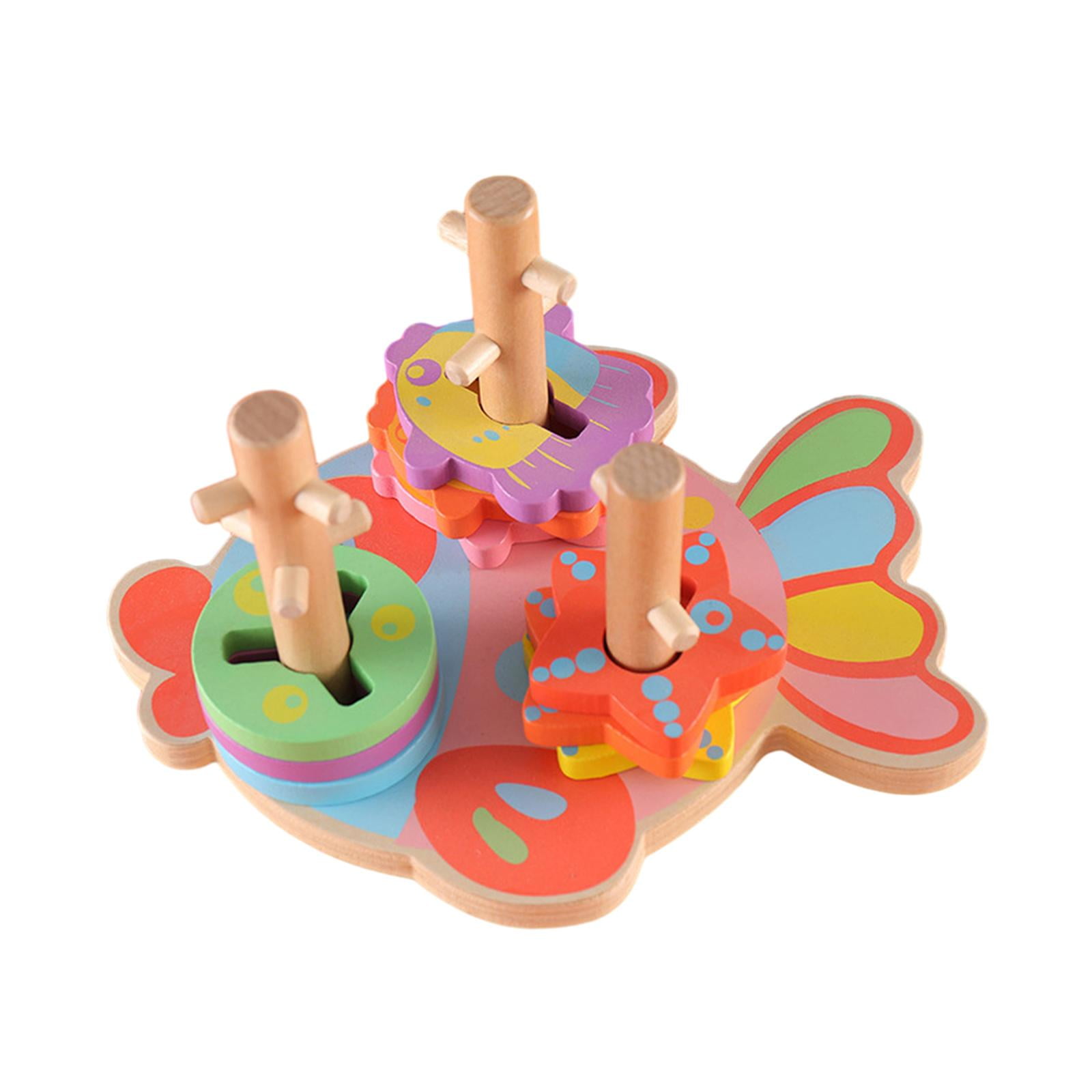 shamjina Geometric Stacker Matching Shape Game for Children Boy Girls ...