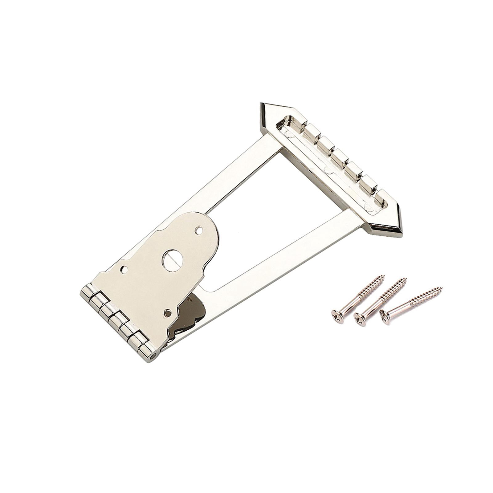 shamjina Guitar Trapezoidal Tailpiece Bridge Bass Bridge Tailpiece for ...