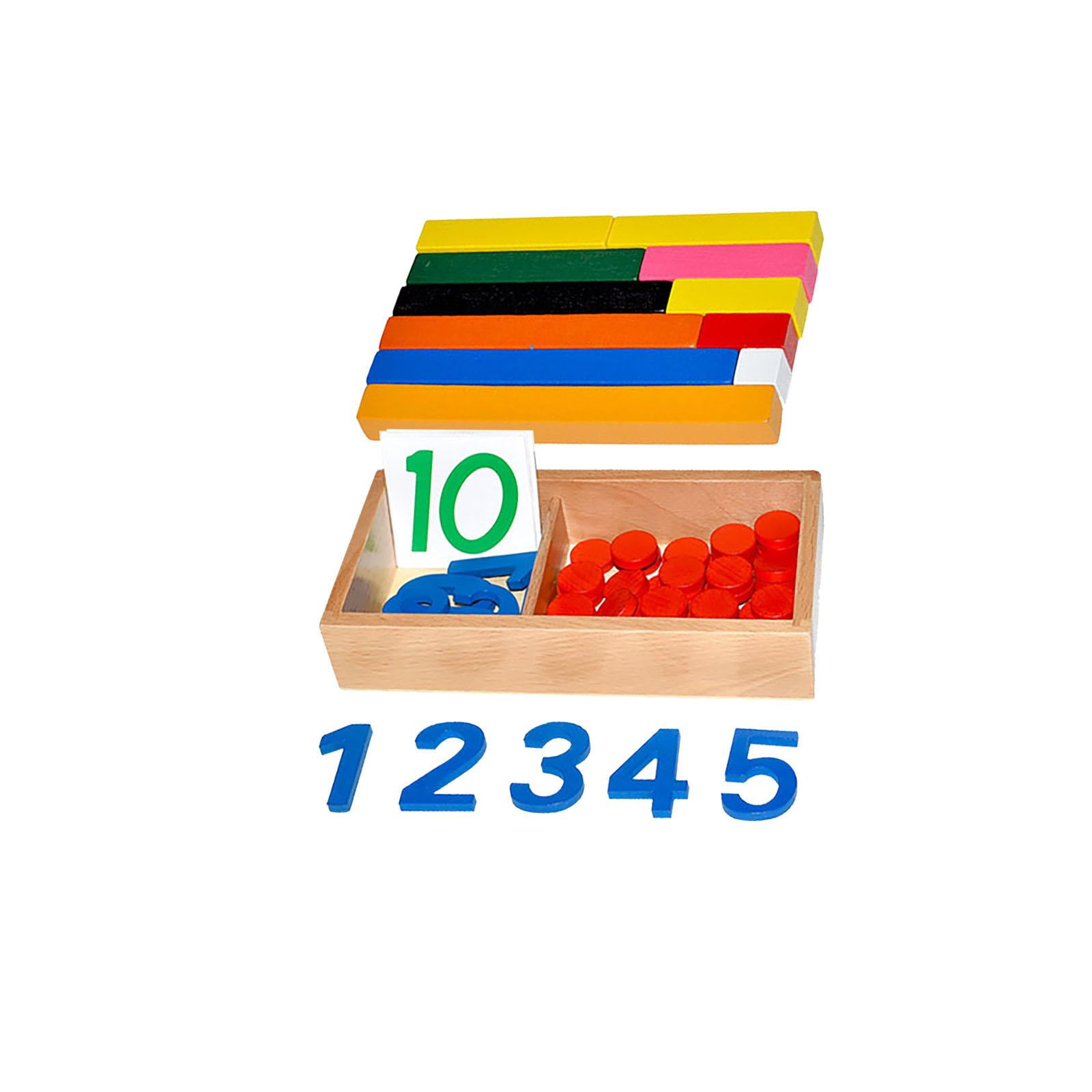 shamjina Montessori Math Numbers Cards & Counters Set Kids Montessori ...