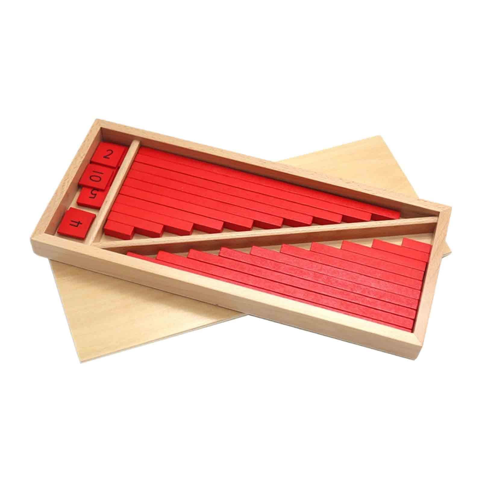 shamjina Montessori Numerical Rods with Number Tiles Montessori Toys ...