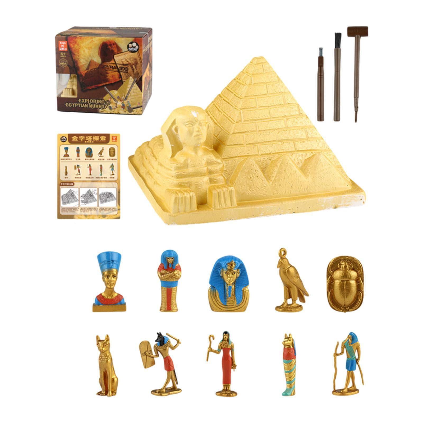 shamjina Pyramid Digging Excavation Toy Kits Educational Gifts with 10 ...