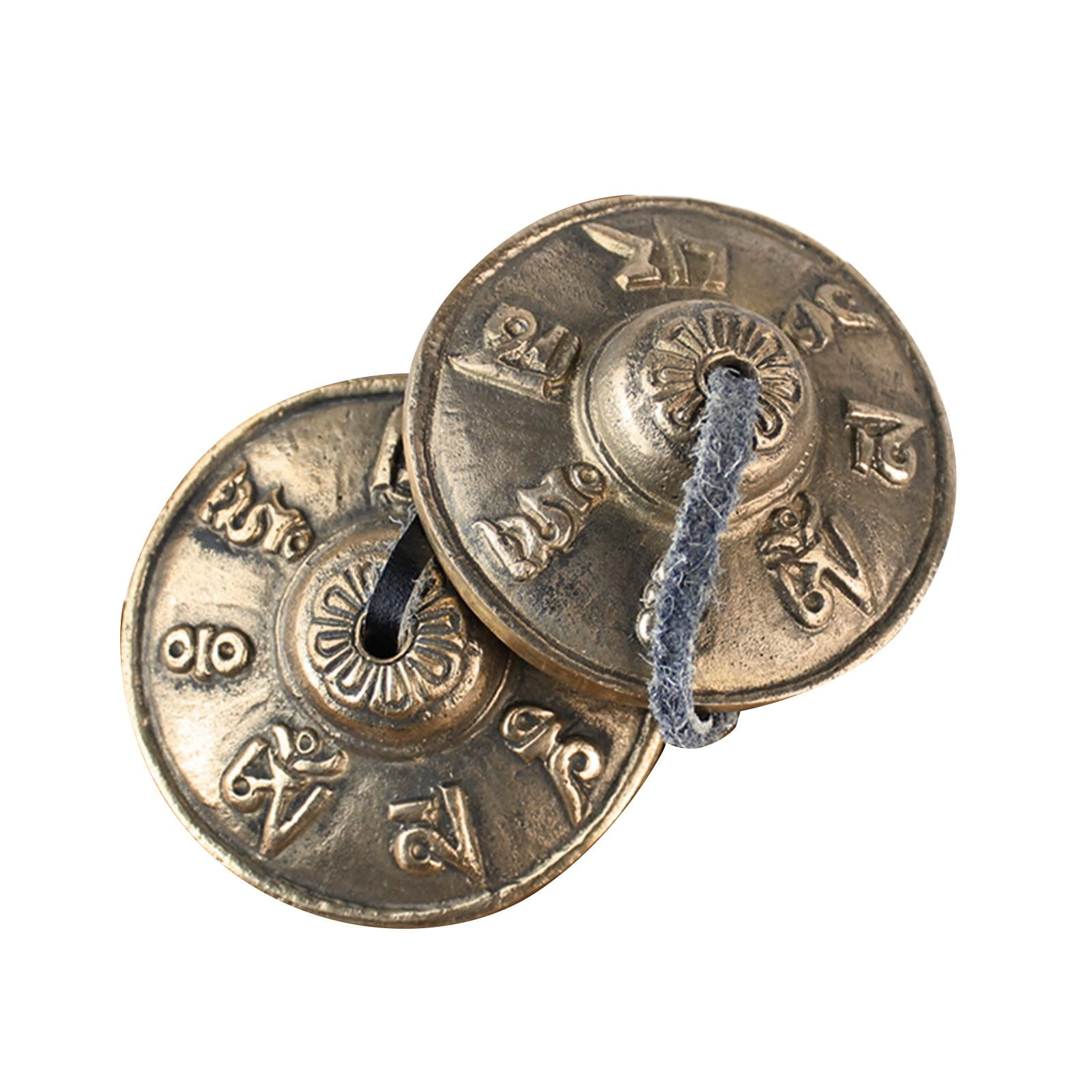 shamjina Tibetan Tingsha Cymbals Easy to Playing 6.5cm Brass Percussion ...