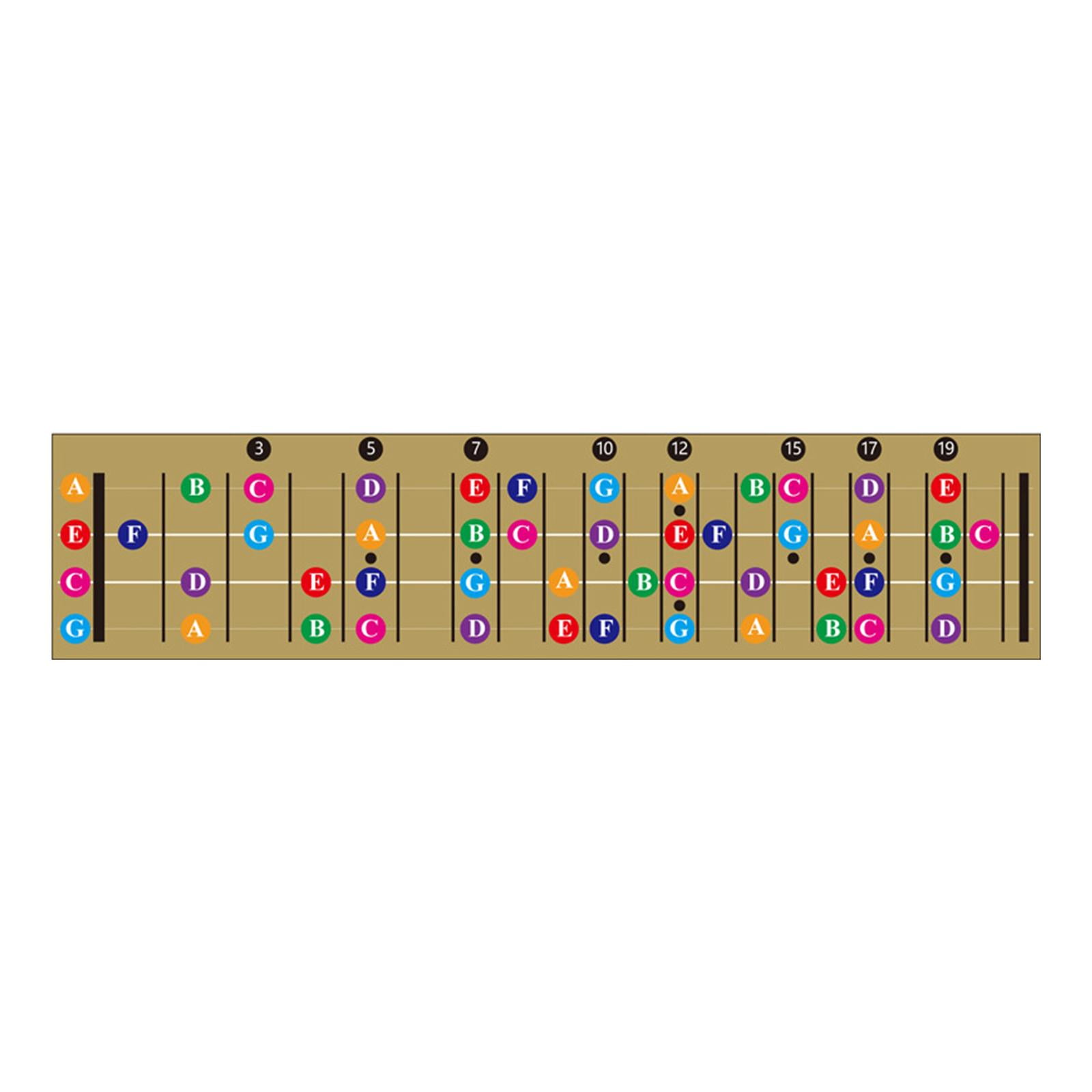 shamjina Ukulele Fretboard Note Chart Fret Note Chart for Daily Use ...
