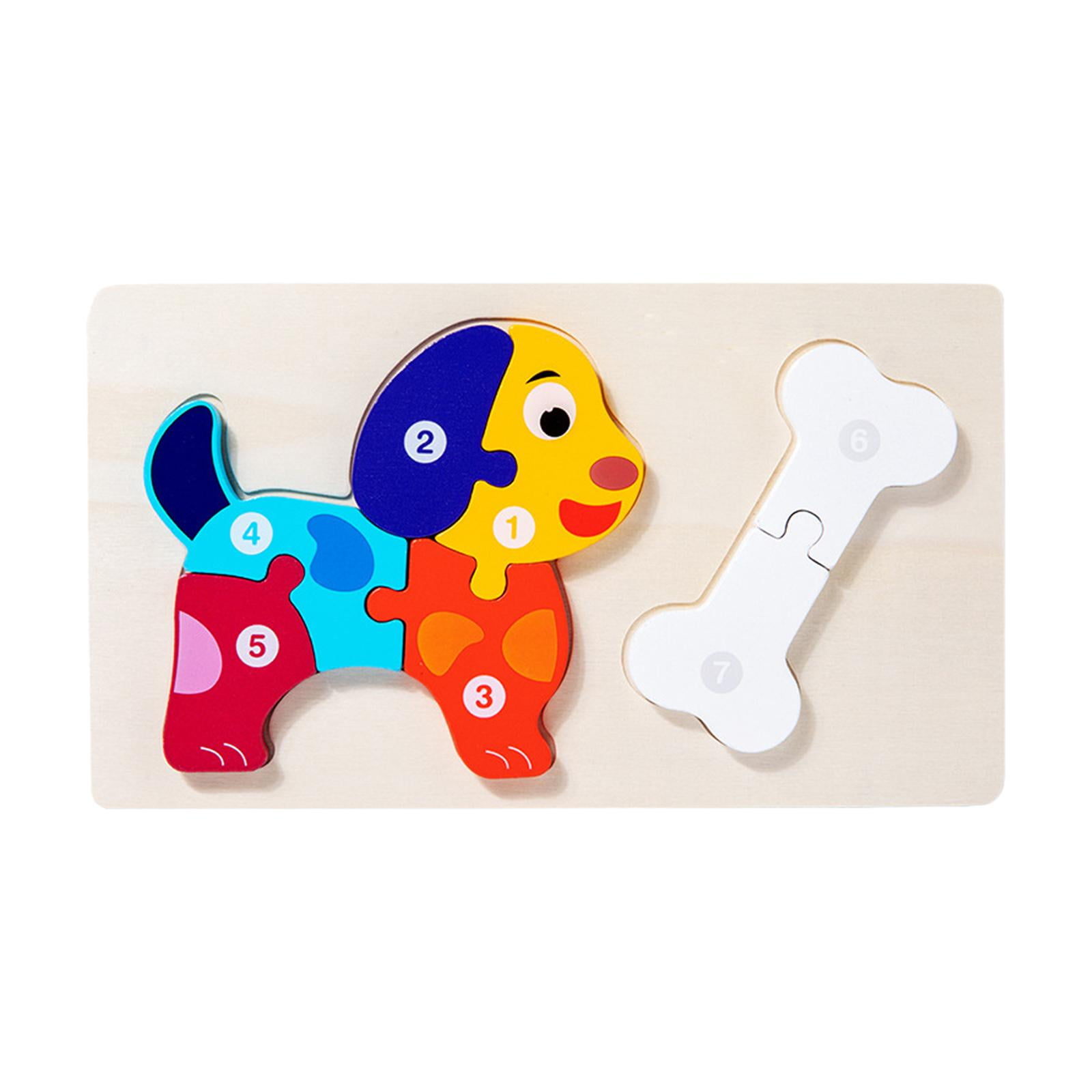 shamjina Wooden Jigsaw Puzzle Games Developmental Games for 1 2 3 Year ...