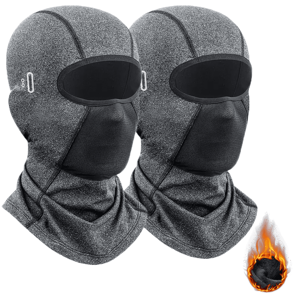 shamofeng 2 Pcs Balaclava Ski Mask, Full Face Mask with Fleece Lining ...