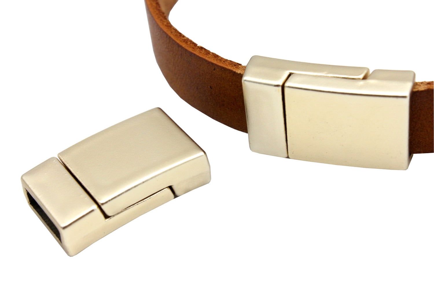 shapesbyX 10 Pieces 10mm Flat Magnetic Clasps and Closure for Bracelet ...