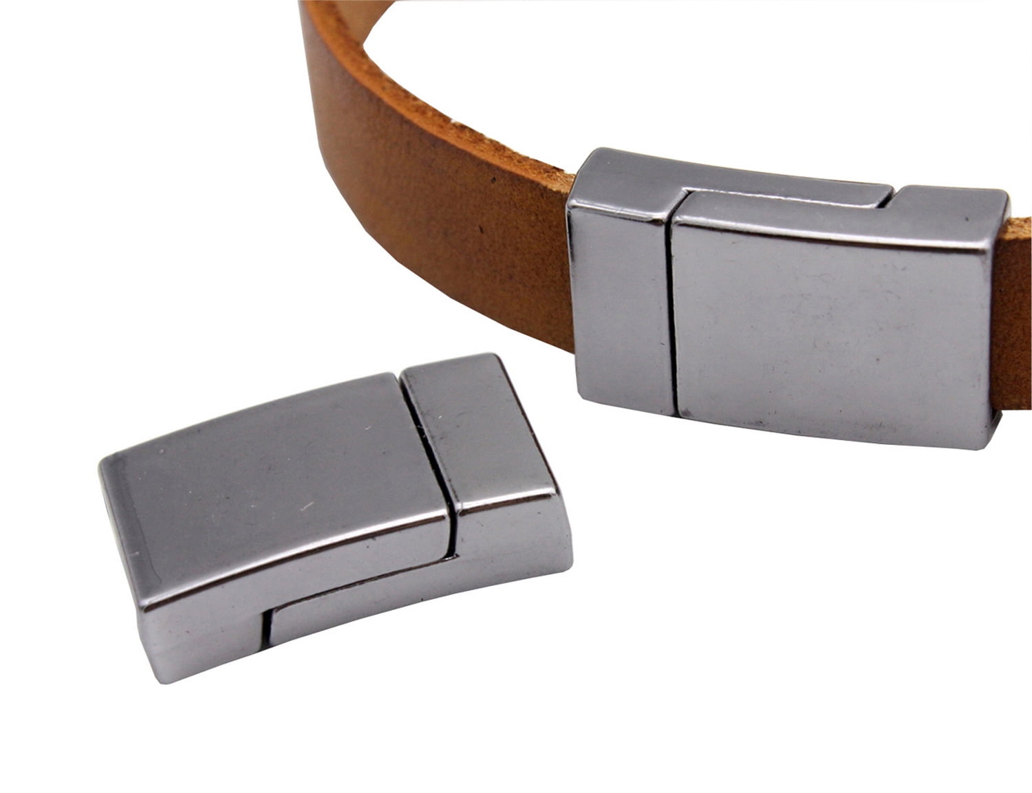 shapesbyX 10 Pieces 10mm Flat Magnetic Clasps and Closure for Bracelet ...