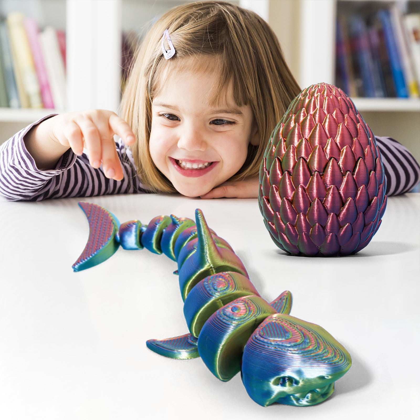 sharks Ornament, Fish Tank Decor, All Joint Movable, Small Standing ...