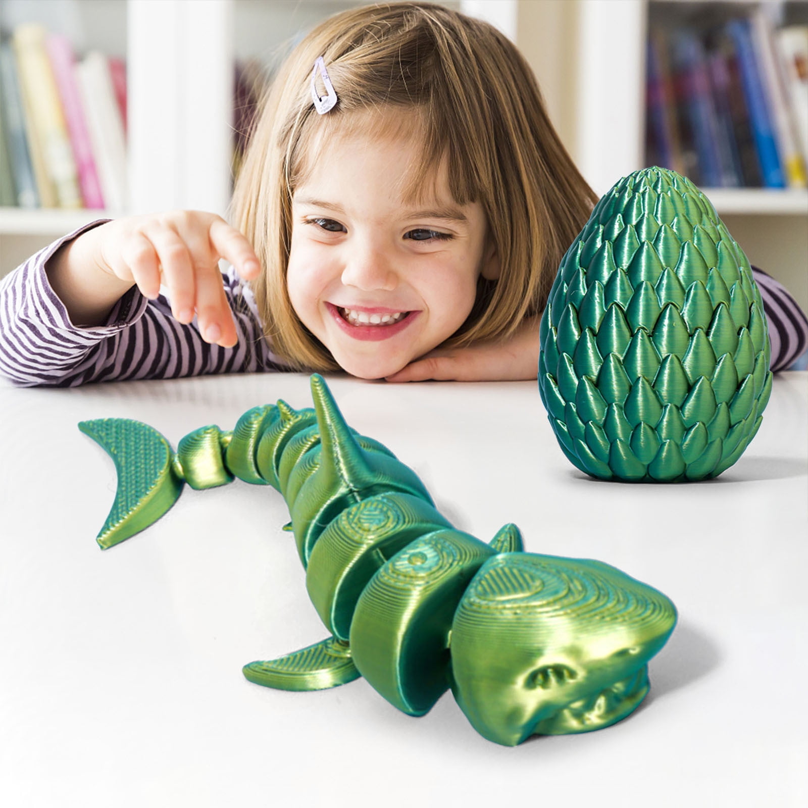 sharks Ornament, Fish Tank Decor, All Joint Movable, Small Standing ...