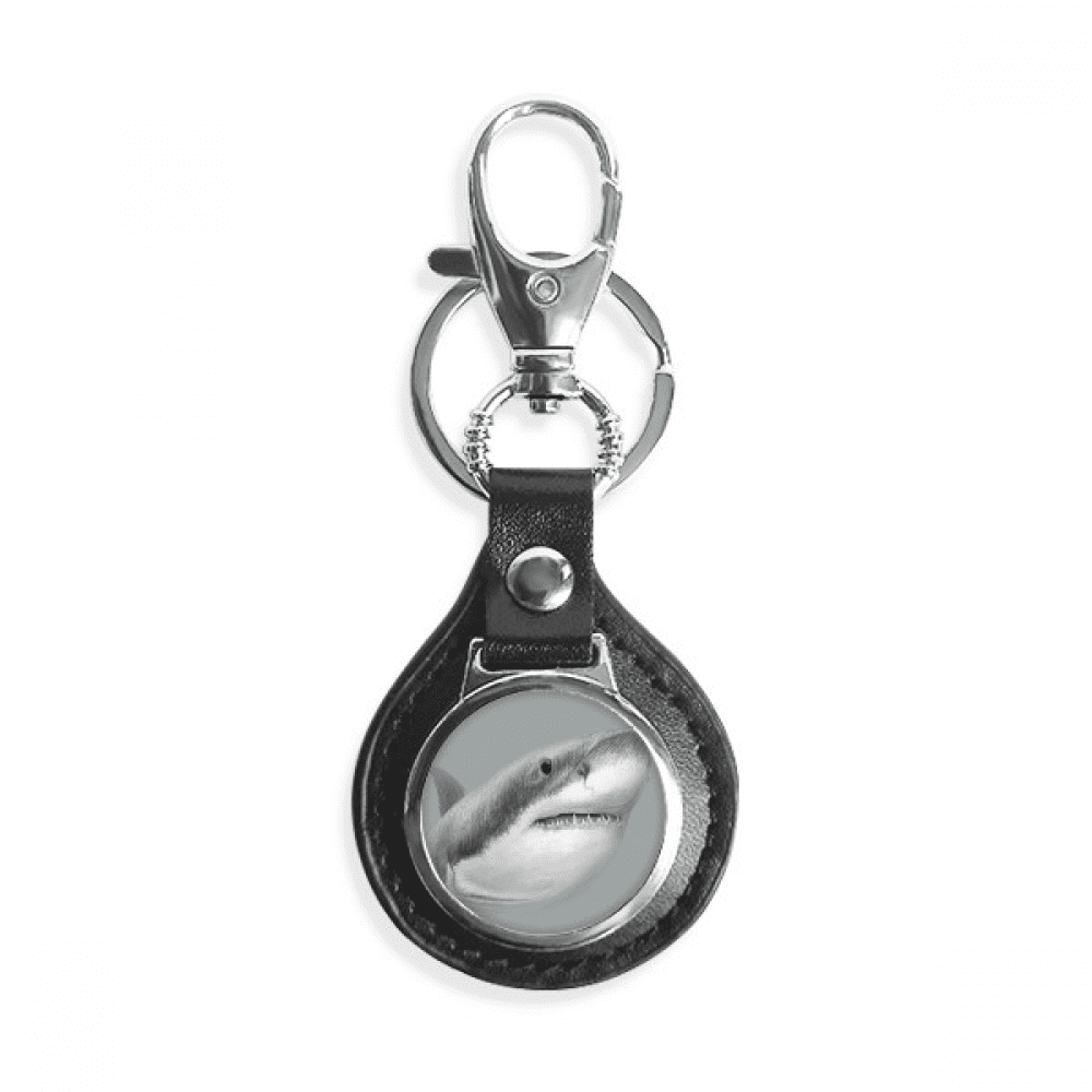 sharks roam ocean hunt art deco fashion key link chain keyholder finder ...