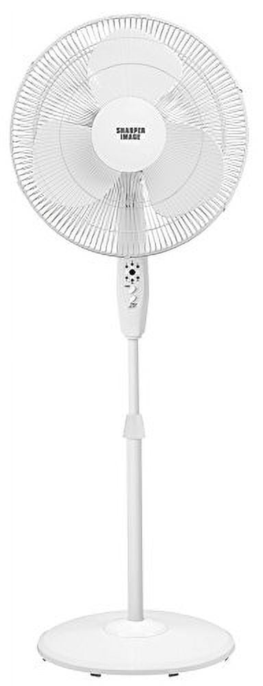 sharper image 16 etl certified oscillating stand fan with remote ...