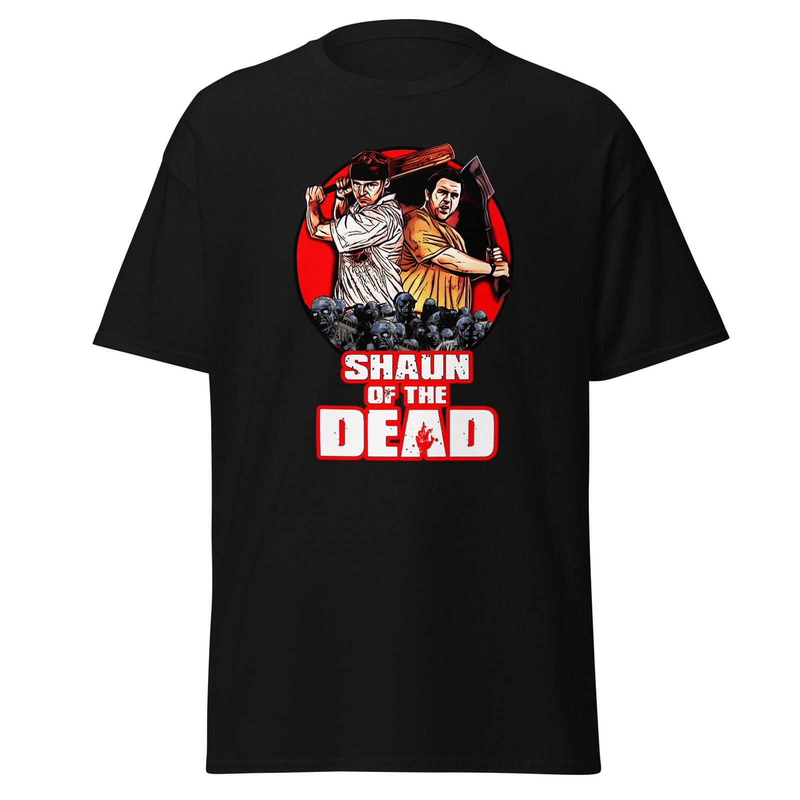 shaun of the dead classic tee horror shirt - Walmart.com