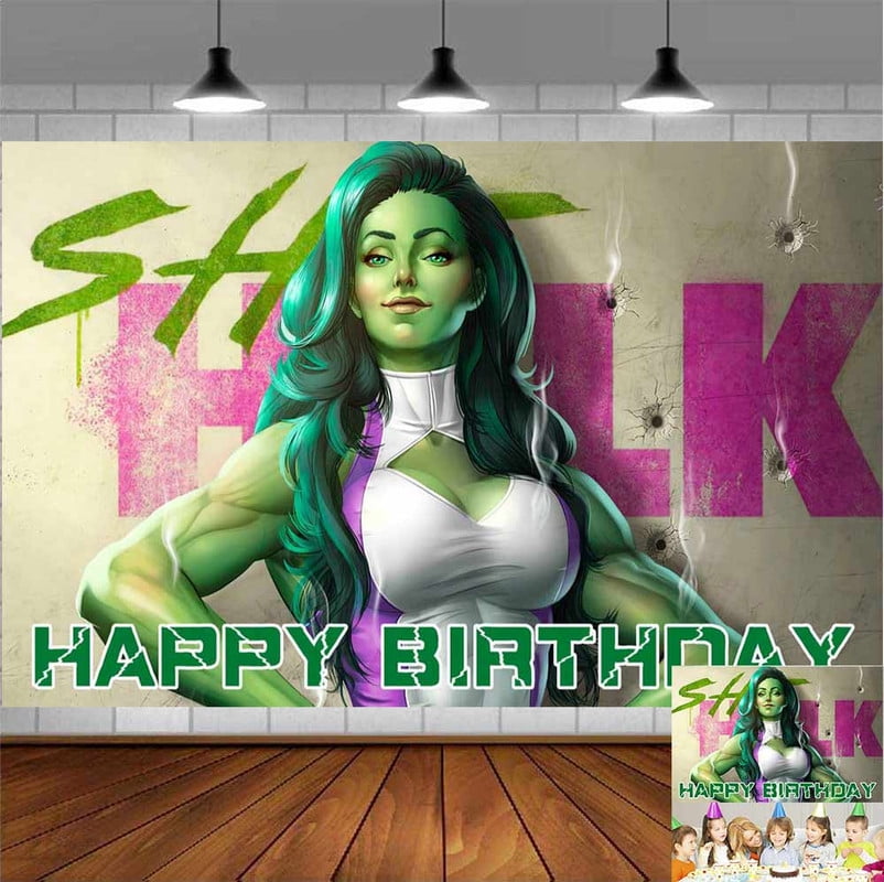she hulk Backdrop Banner Party Supplies Poster Movie Theme Background ...