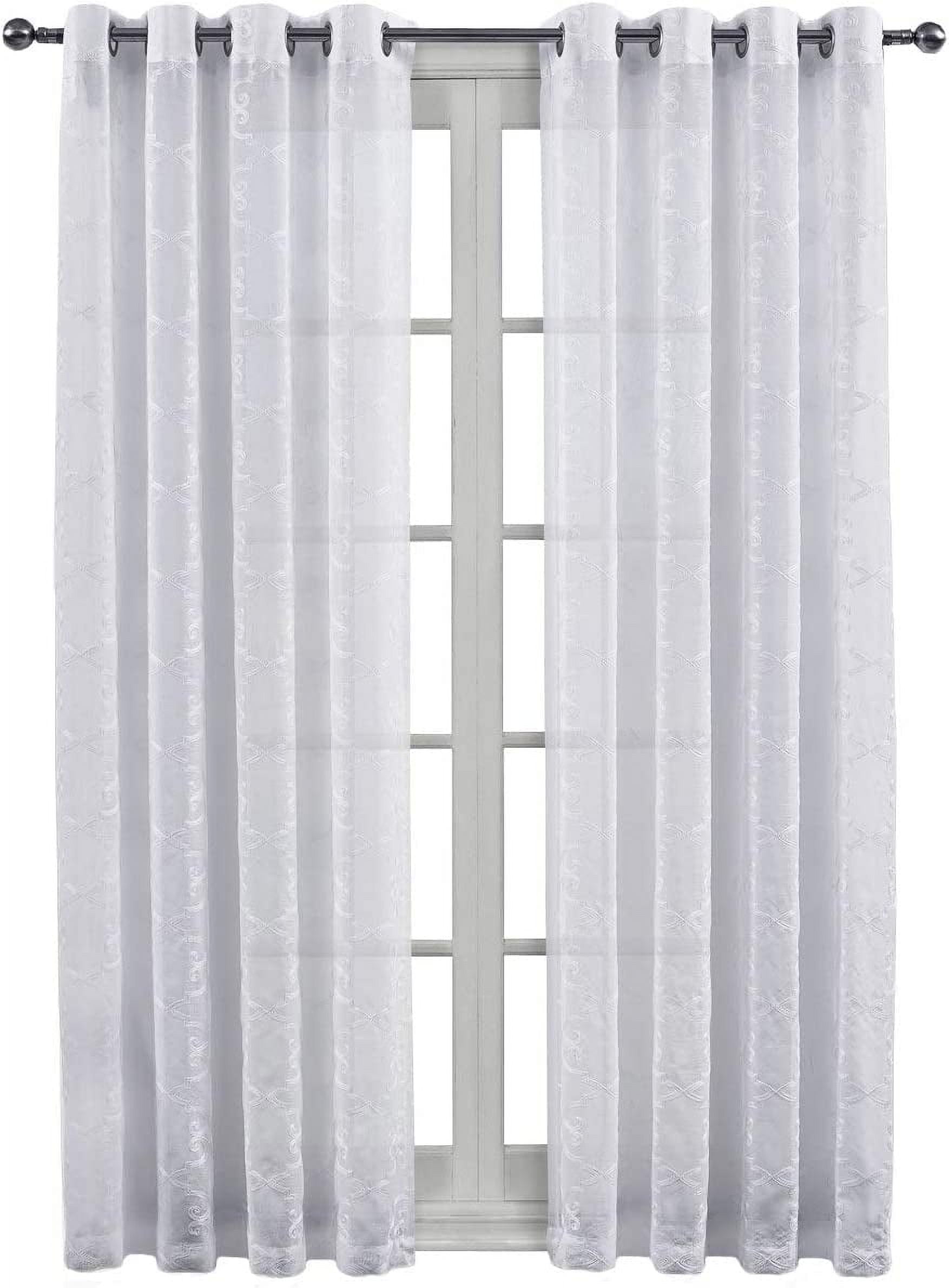 sheetsnthings Embroidered Melanie 108-Inch Wide x 108-Inch Long, Set of ...