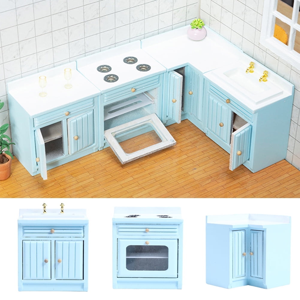 shenmeida 1/12 Scale Kitchen Entertaining Miniature Cooking Table ...