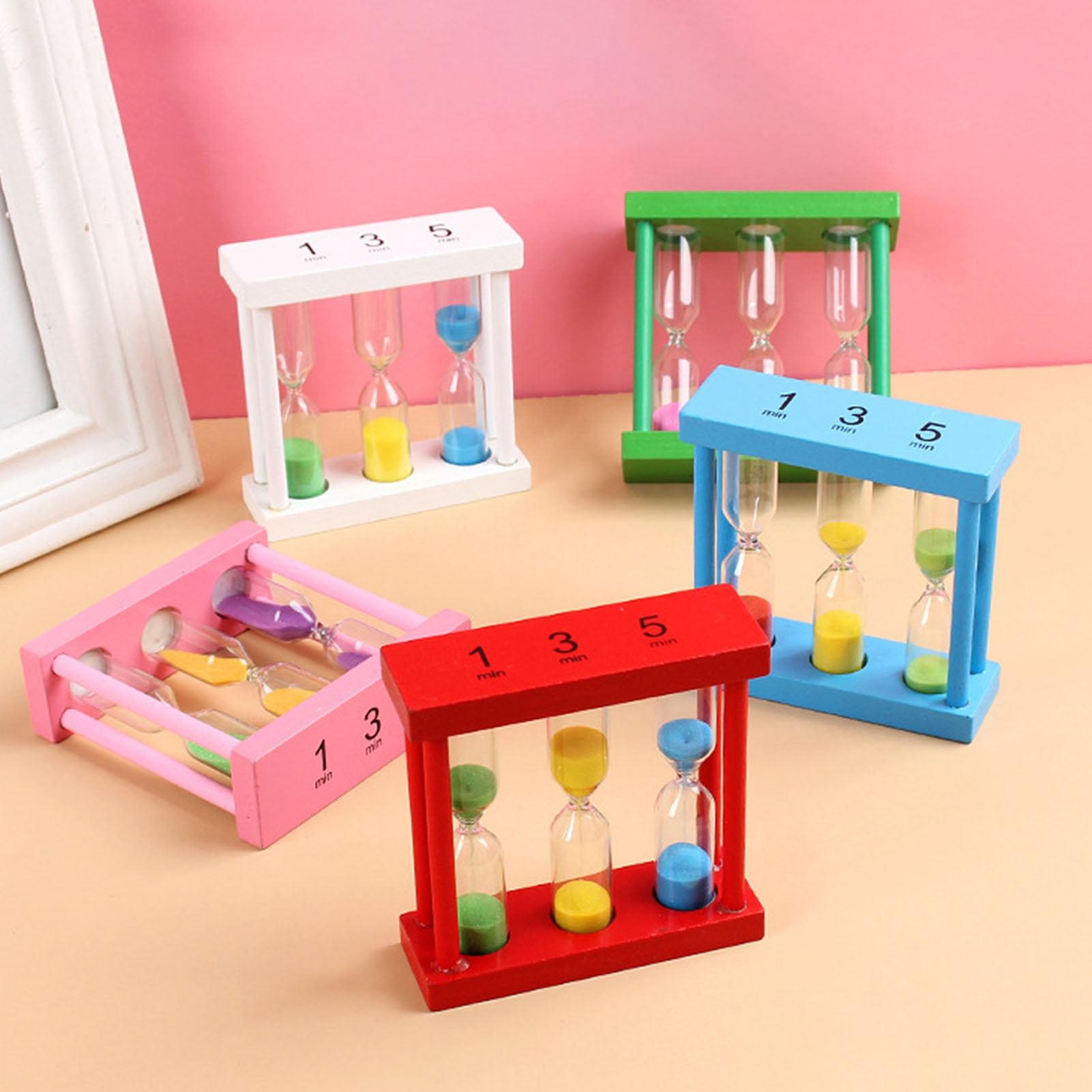 shenmeida 1 Set Sand Timer Hourglass Sandglass Clock Countdown Toy ...