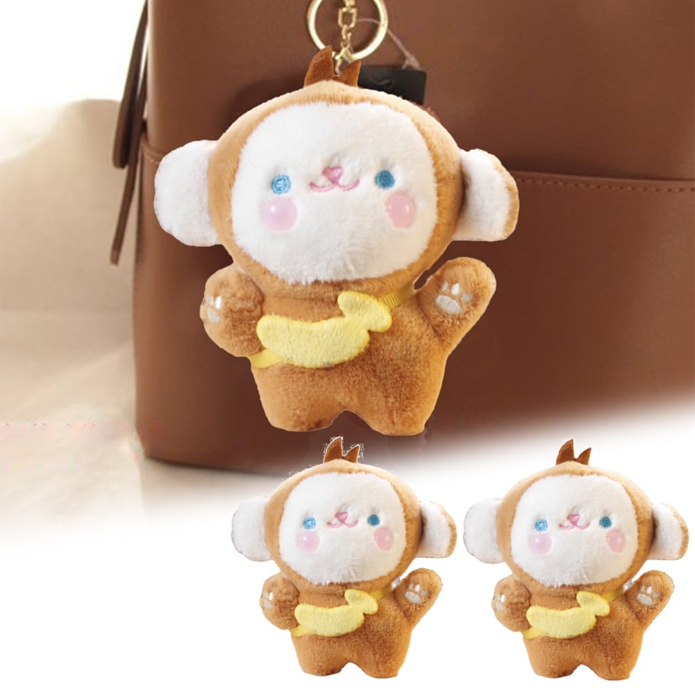 shenmeida 11cm Plush Key Ring Animals Stuffed Animal Pendant, Cute ...