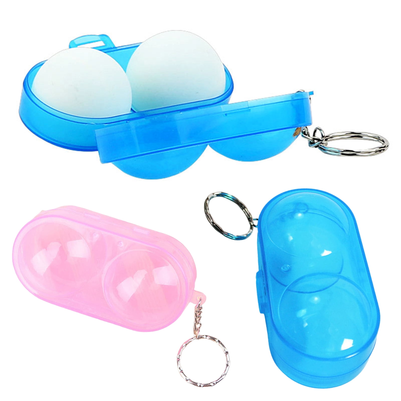 shenmeida 3PCS Ping Pong Ball Storage Case 2 Balls Plastic Table Tennis ...