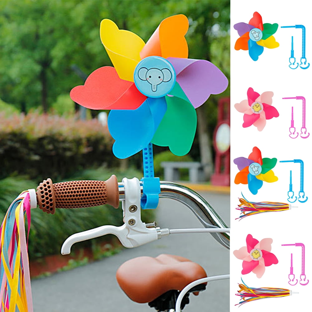 shenmeida Bike Handlebar Flower Windmill for Kids, Cartoon Colorful ...