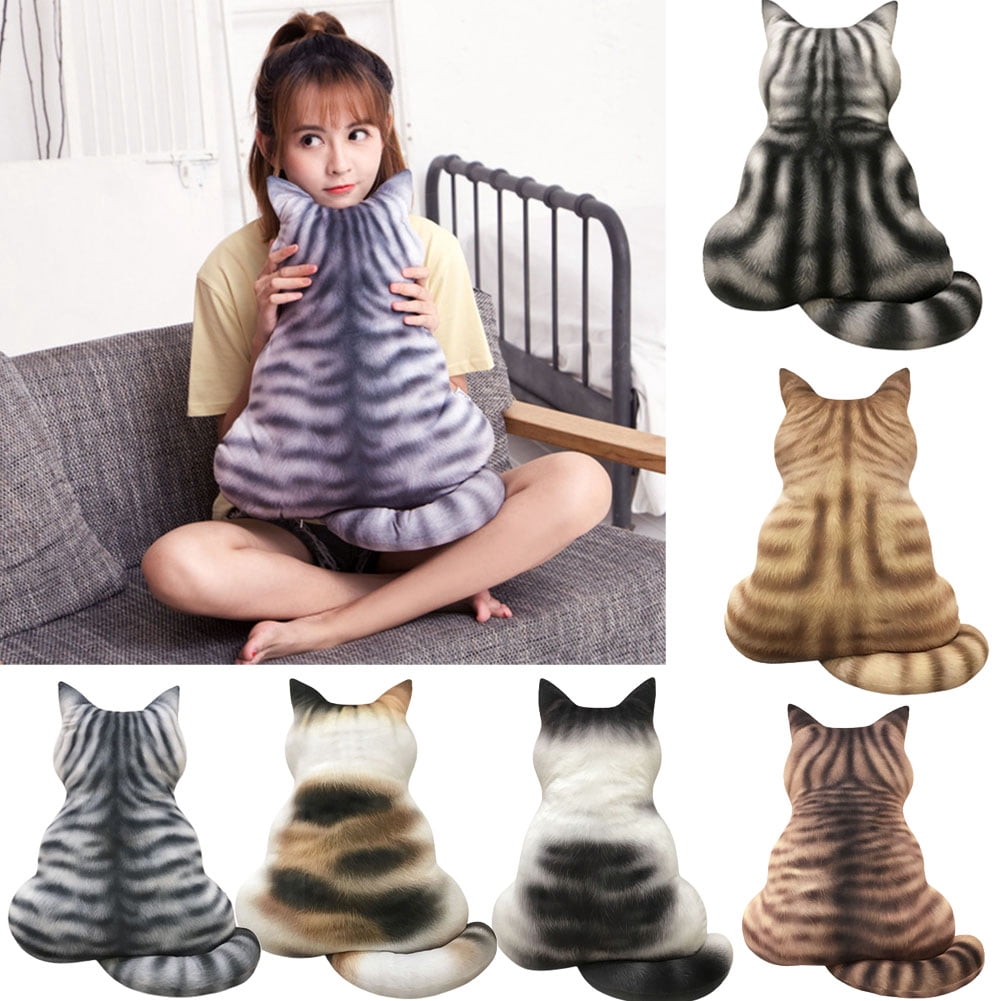shenmeida Cat Stuffed Plush Animal Toys Cats Back ,Kids Plush Cat Toy ...