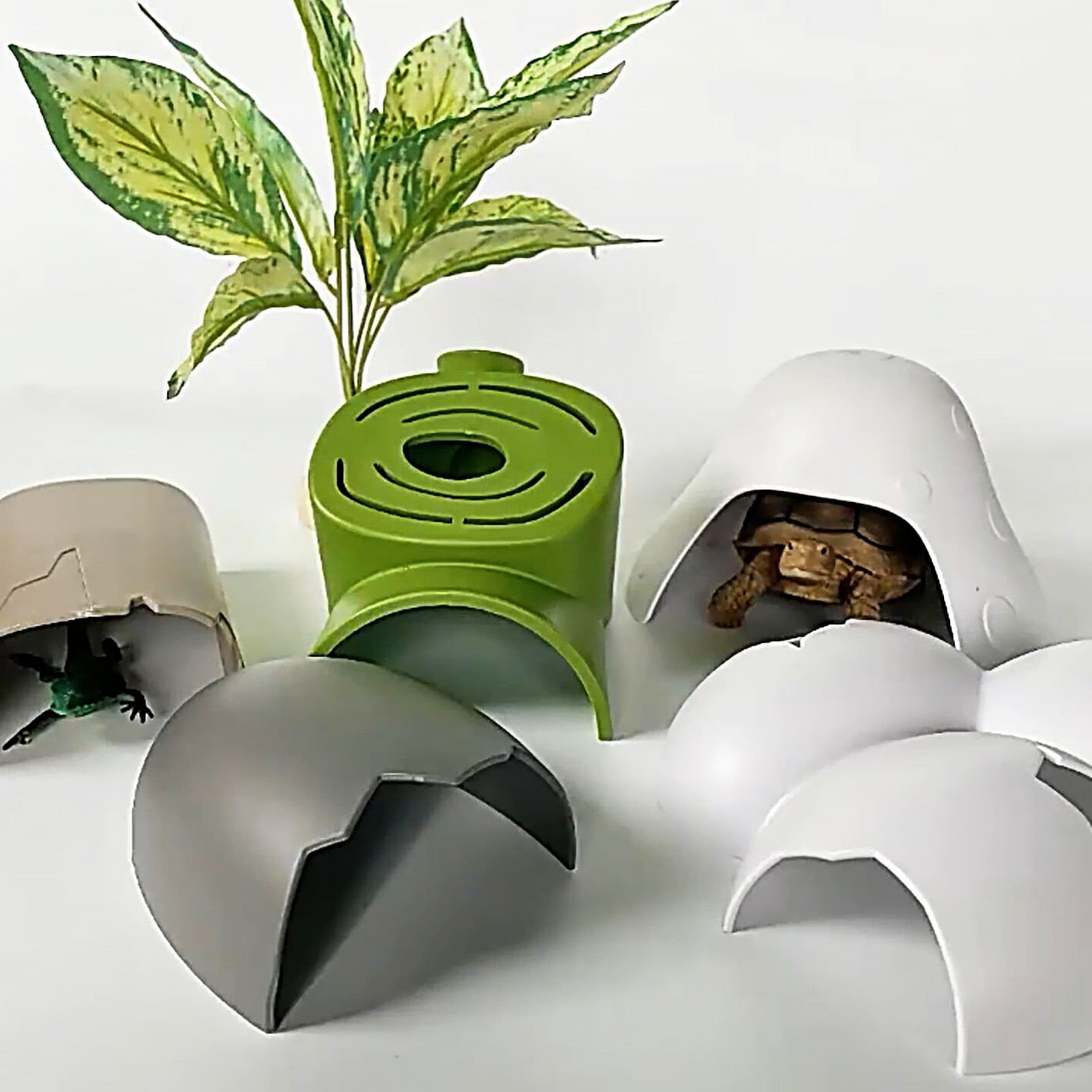 shenmeida Plastic Reptile Hideouts, Lizard, Spider and Aquarium Fish ...