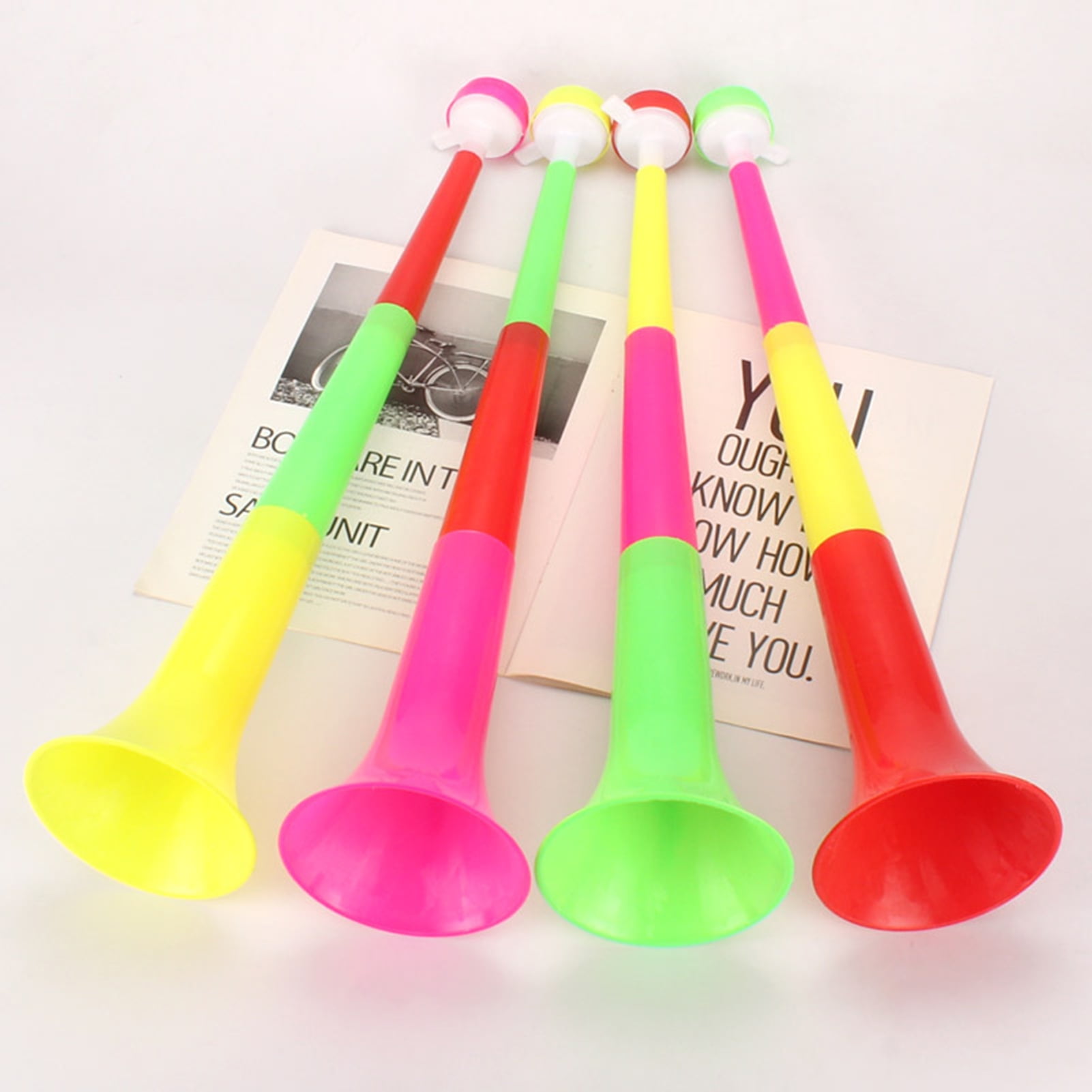 shenmeida Plastic Stadium Horns, 9-Inches - Collapsible Air Horns ...