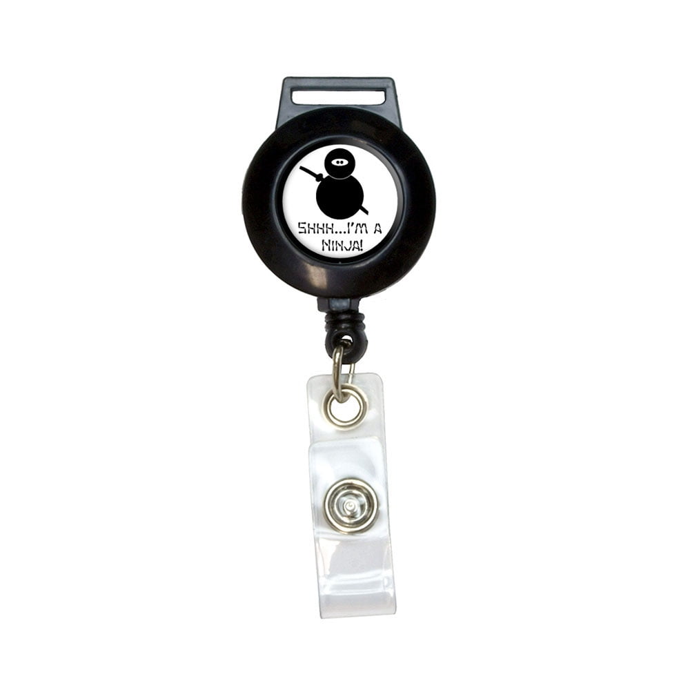 shhh...i'm a ninja Retractable Badge Card ID Holder - Walmart.com