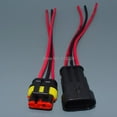 shhworldsea 1P 2P 3P 4P 5P 6P 18AGW 14CM Waterproof Electrical Auto Connector Male Female Plug ...