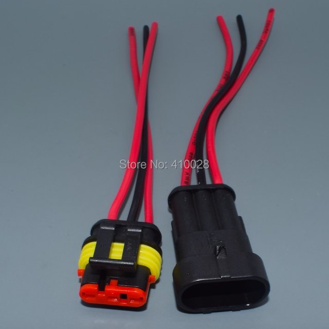 shhworldsea 1P 2P 3P 4P 5P 6P 18AGW 14CM Waterproof Electrical Auto ...